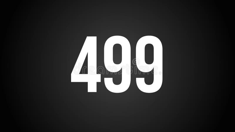 Number Counter 1 To 1000 Progress Indicator 2d Animation Black ...