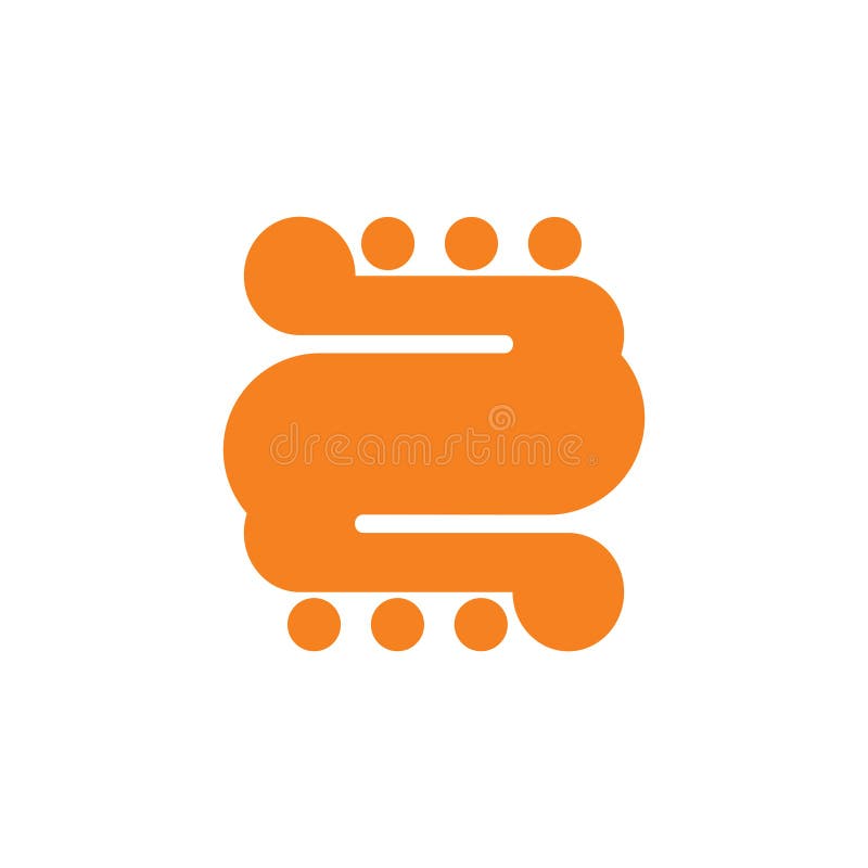 Number 2 Curves Geometric Dots Logo Vector Stock Vector - Illustration ...