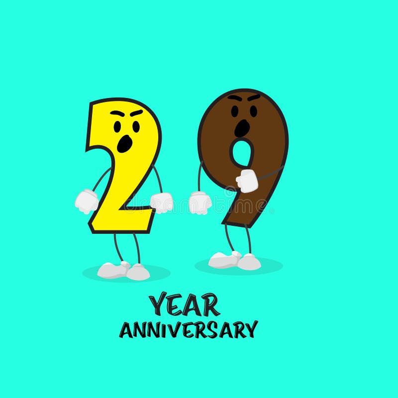 29 NUMBER CUTE YEAR ANNIVERSARY CELEBRATION DESIGN VECTOR TEMPLATE ...