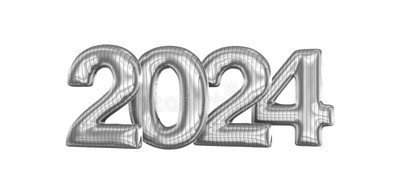 Number 2024 3D Render with Backbround Stock Illustration - Illustration ...