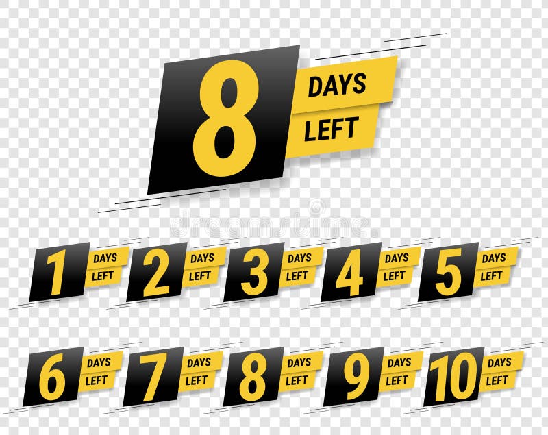 1 day left banner design stock vector. Illustration of sale - 162473342