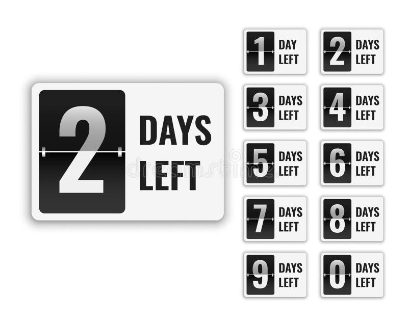 Two Days Left Stock Illustrations – 2,201 Two Days Left Stock ...