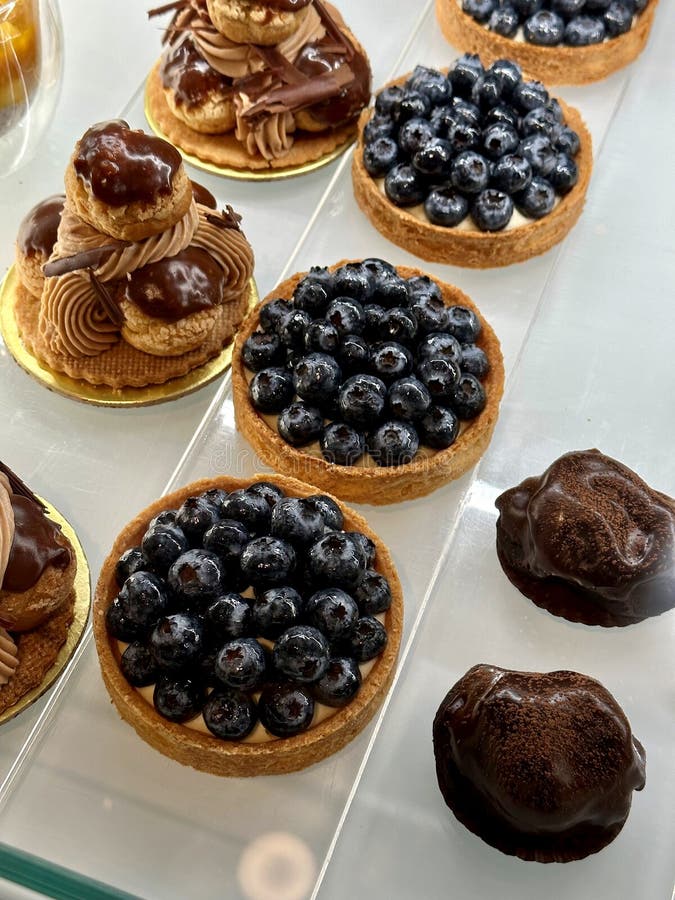 A Number of Delicious Sweets, Cakes and Pastries. Stock Photo - Image ...