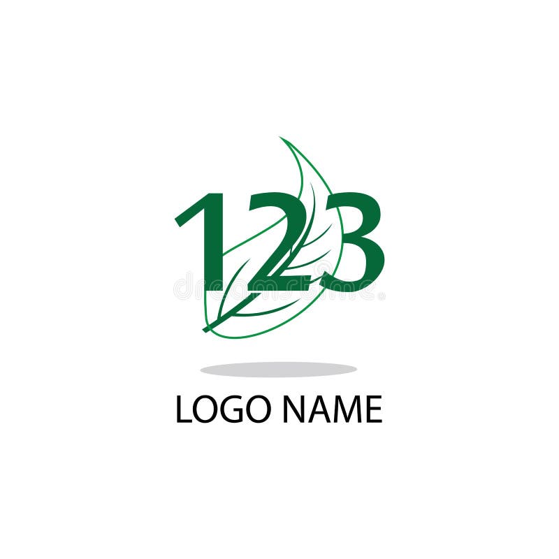 123 Number Design Modern Illustration Stock Vector - Illustration of ...