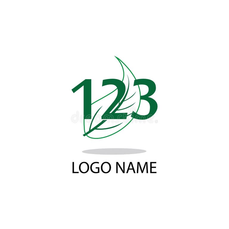 123 Number Design Modern Illustration Stock Vector - Illustration of ...