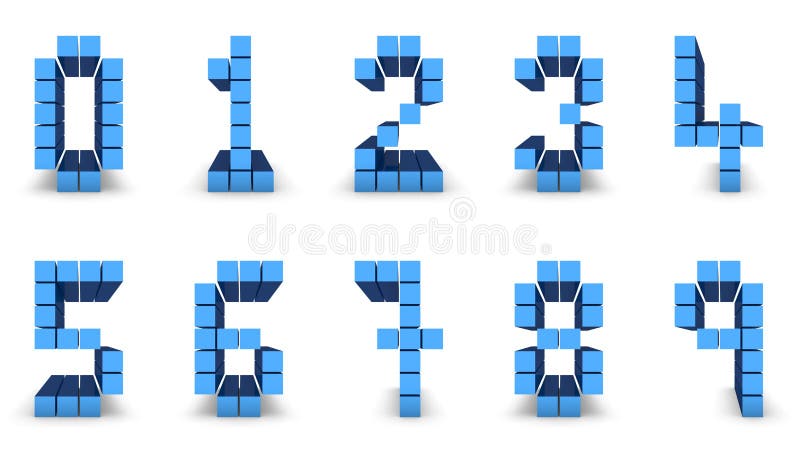 Number design stock illustration. Illustration of cube - 56783648