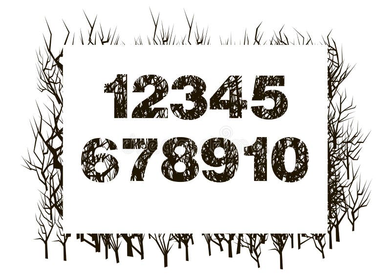 Number Design Symbol Numeral School Stock Illustration - Illustration ...