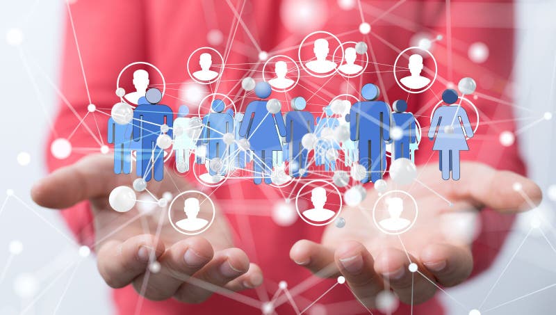 Number of Digital Human Profile Icons - a Communication and Networking ...