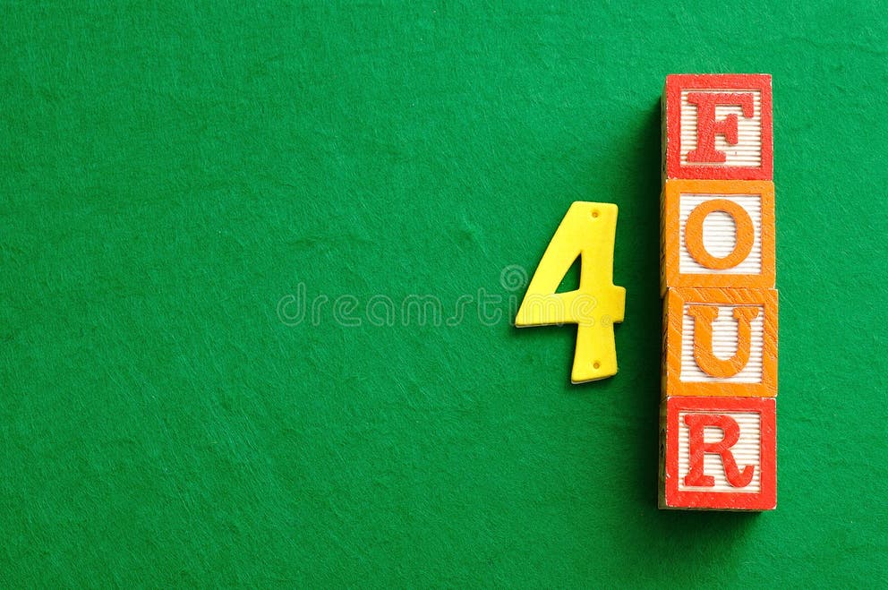 Number 4 stock photo. Image of four, math, number, spell - 80899018