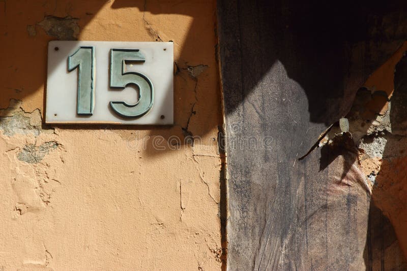 15, door number stock image. Image of spray, city, beautiful - 30284931