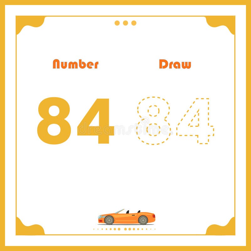 Number Drawing for Kids Preschool Number Illustration Learning Activity ...