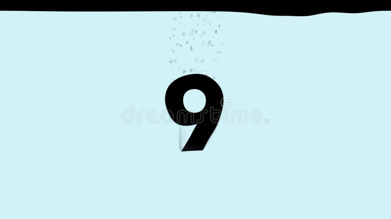 Number 62 Dropped into Water. Number 63 Falling into Water. Liquid ...
