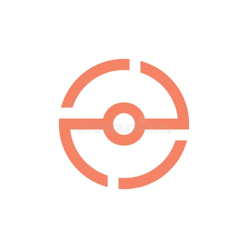 Number 2e Simple Geometric Circle Line Logo Vector Stock Vector ...