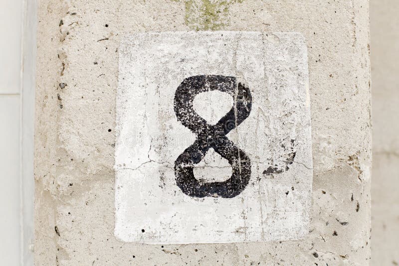 Number Eight stock photo. Image of wall, eight, building - 20144236