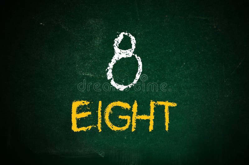 Number eight stock illustration. Illustration of school - 26813456