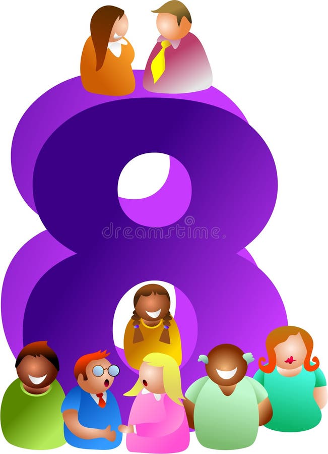 Number people stock illustration. Illustration of clipart - 347074