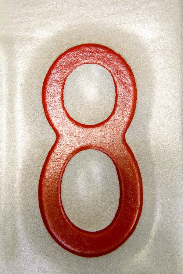 Number eight stock photo. Image of orange, studio, number - 7316676