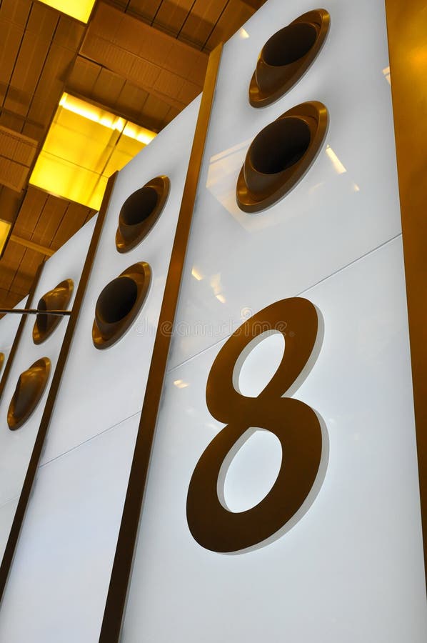 Number Eight stock image. Image of light, airport, lighting - 7816721
