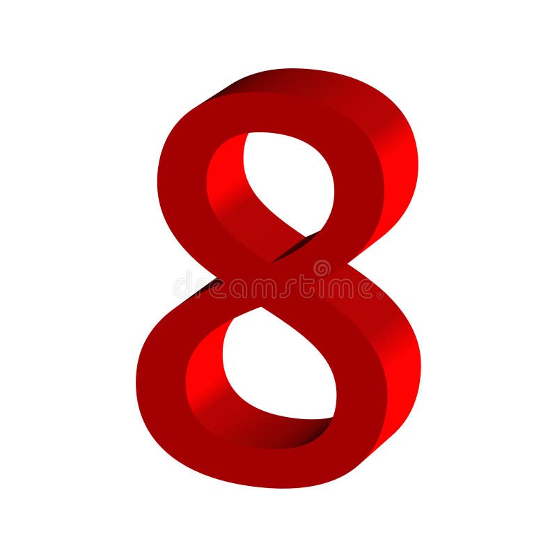 Number eight stock illustration. Illustration of accounting - 155429222