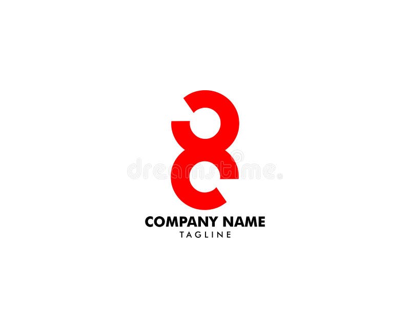 Number Eight Logo, Logo 8 Vector Template Stock Vector - Illustration ...