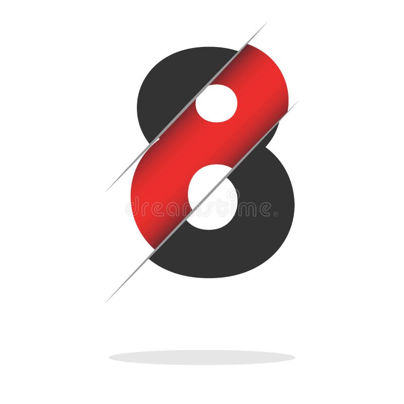Number Eight Volume Logo, Vector Design Template Elements Stock Vector ...