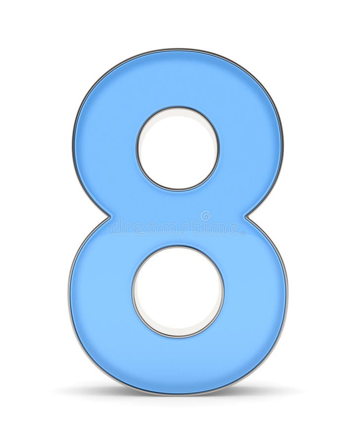 Number Eight Round Logo Icon Stock Vector - Illustration of abstract ...