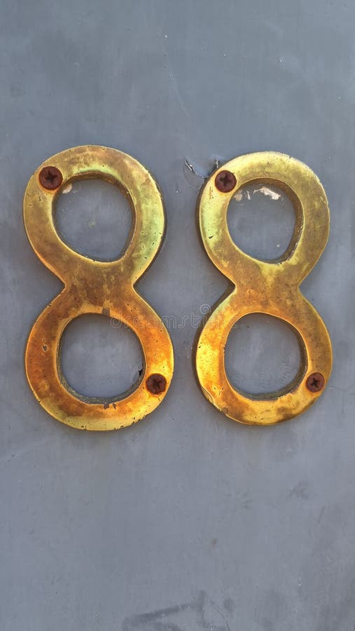 Number Eighty Eight for Addres House Stock Photo - Image of addres ...