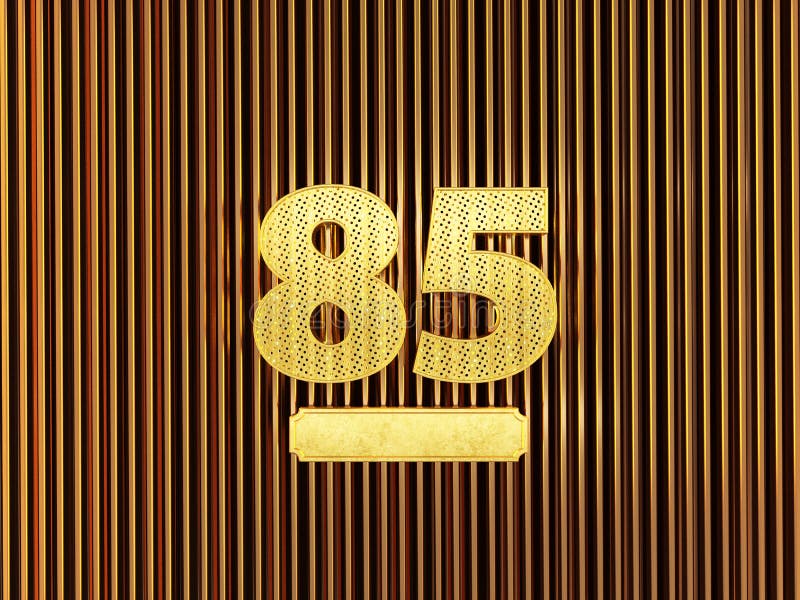 Set of Eighty-five Year Birthday. Number 85 Graphic Design Element ...