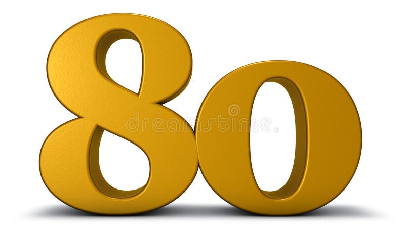 Number eighty stock illustration. Illustration of building - 110650038