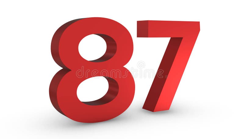 Numeral 87 Stock Illustrations – 49 Numeral 87 Stock Illustrations ...