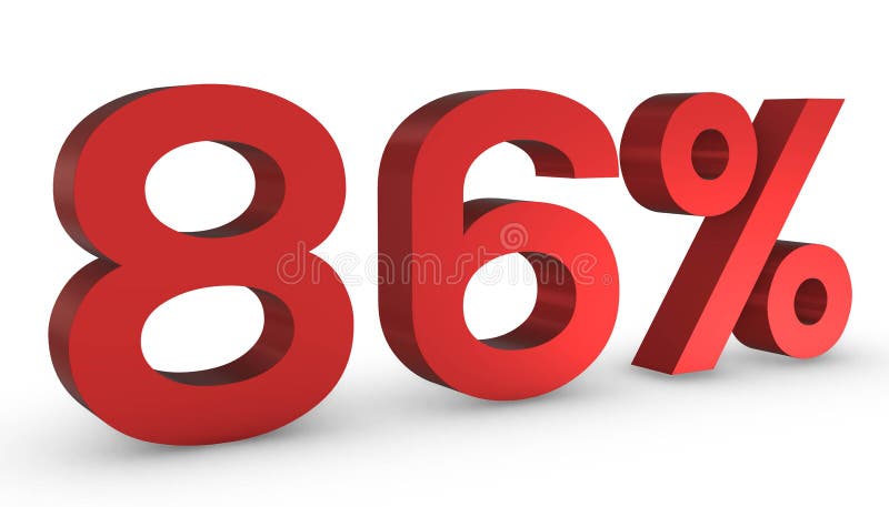 86 Percent stock illustration. Illustration of balance - 2466085