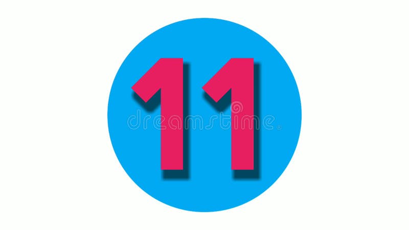 Number One 1 Animation Green Screen.flat Design Cartoon Number 4k Stock ...