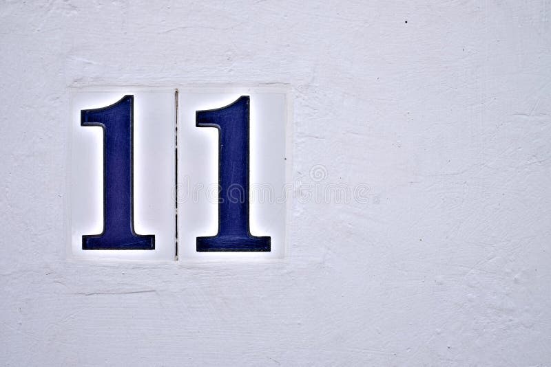 Number 11, Eleven, Floral Decorative Numbers, Large. Stock Photo ...