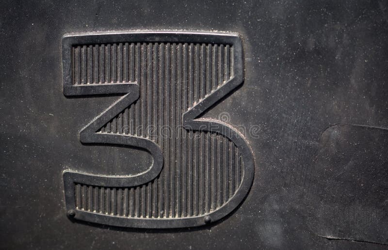 Number `3` Engraved on a Wheel Stock Image - Image of block, birdas ...