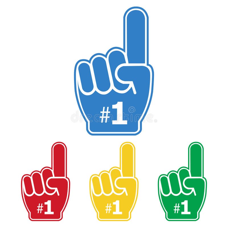 Number 1 fan Number 1 fan stock illustration. Illustration of clipart ...