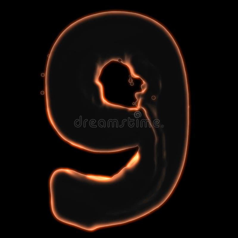 Number 9 Fiery Border Stock Illustrations – 2 Number 9 Fiery Border ...
