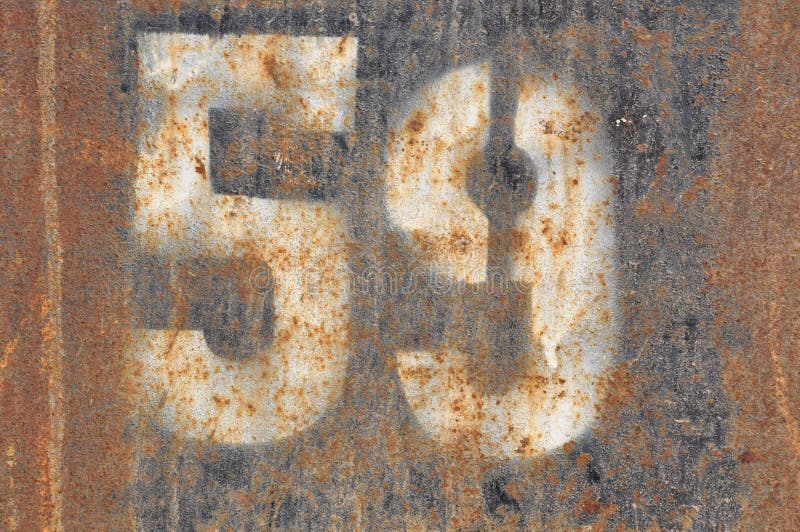 66 Texture Units and the Number of Rust Stock Photo - Image of sign ...