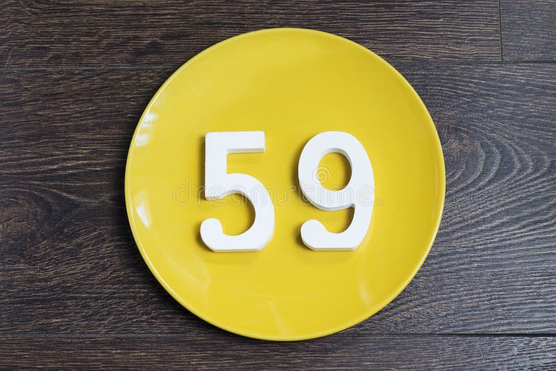 Number Fifty Nine Yellow Plate Stock Photos - Free & Royalty-Free Stock ...