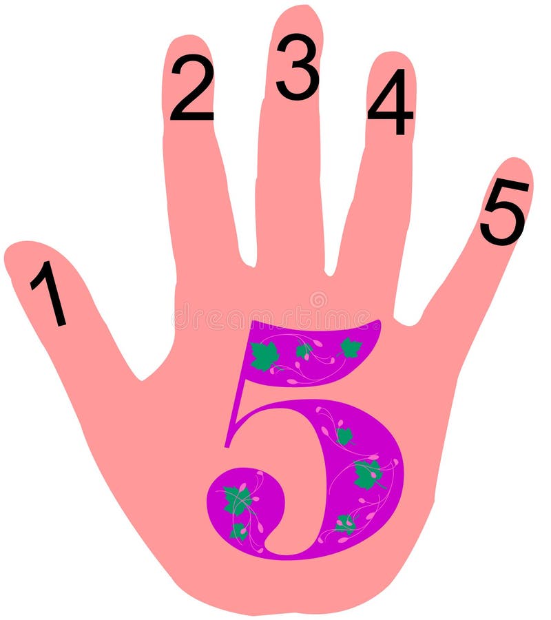 Number five stock illustration. Illustration of blossom - 10322220