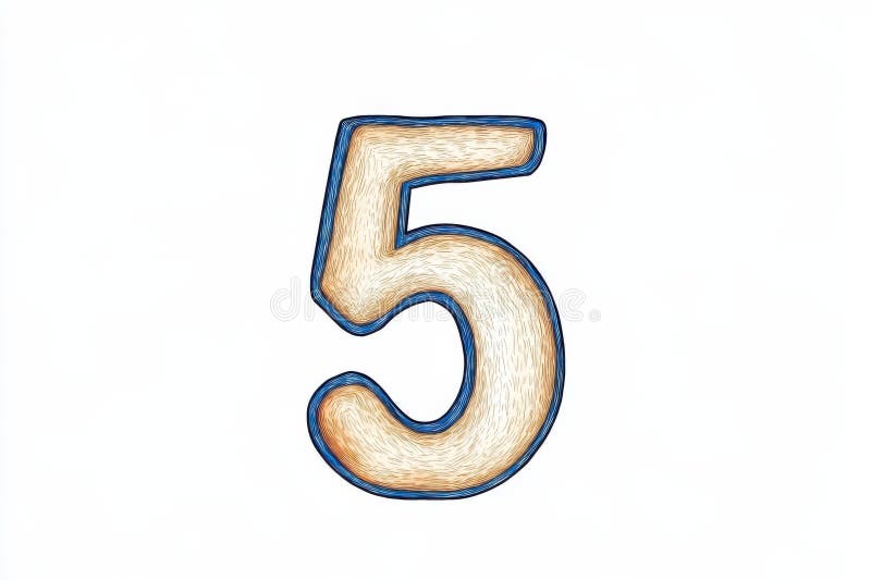 Number Five - Abstract Graphic Design Stock Illustration - Illustration ...