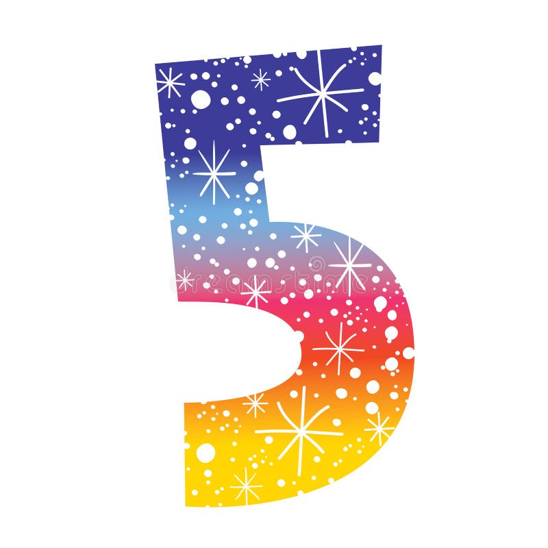 Number Five Clip Art