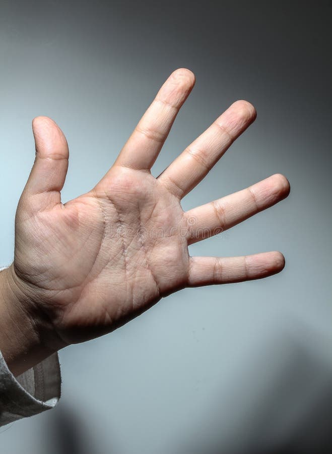 Number five - Hand stock photo. Image of hand, stretched - 80923894