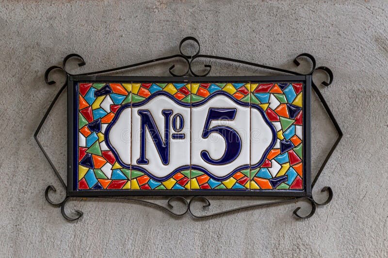 Number 5, Five, House Number Stock Photo - Image of house, pattern ...