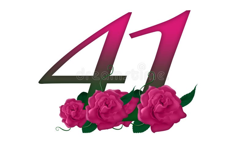 Number 41 Floral Stock Illustrations – 15 Number 41 Floral Stock ...