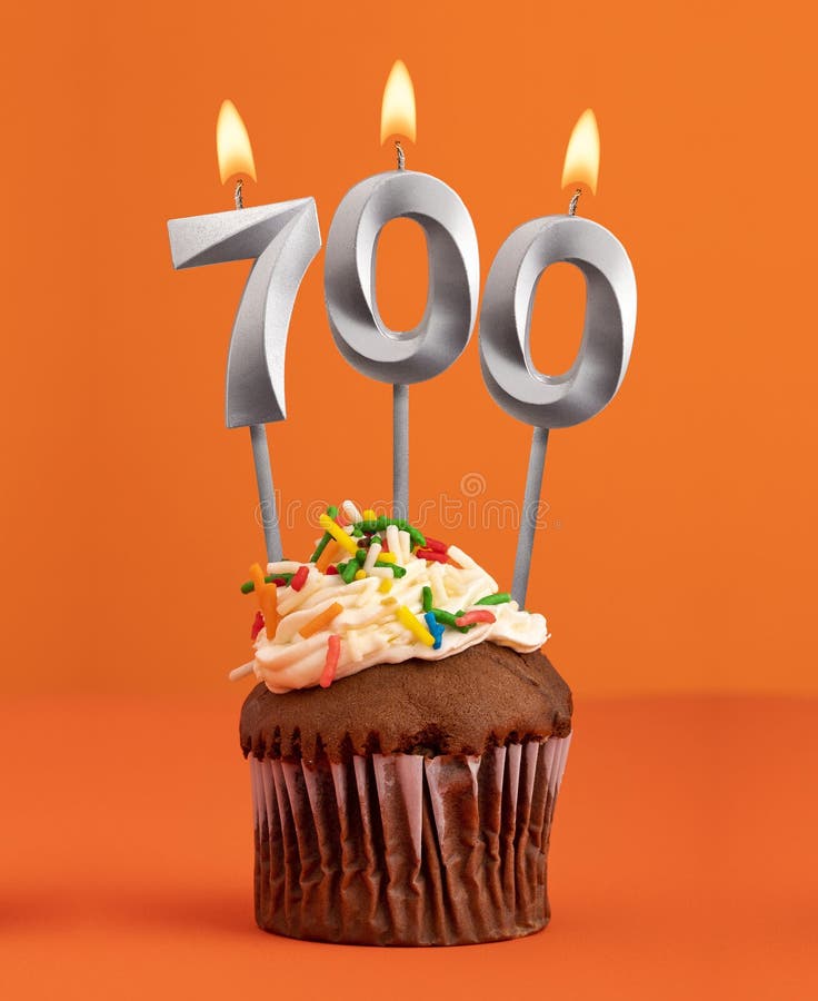 Number of Followers or Likes - Candle Number 700 Stock Image - Image of ...