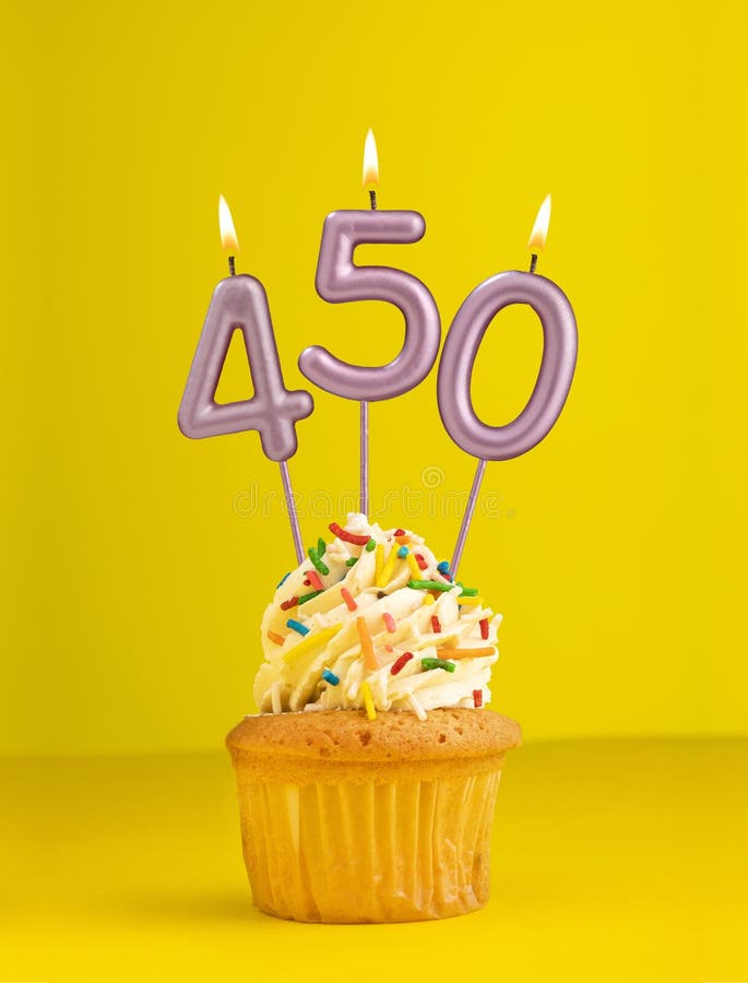 Number of Followers or Likes - Candle Number 450 Stock Photo - Image of ...