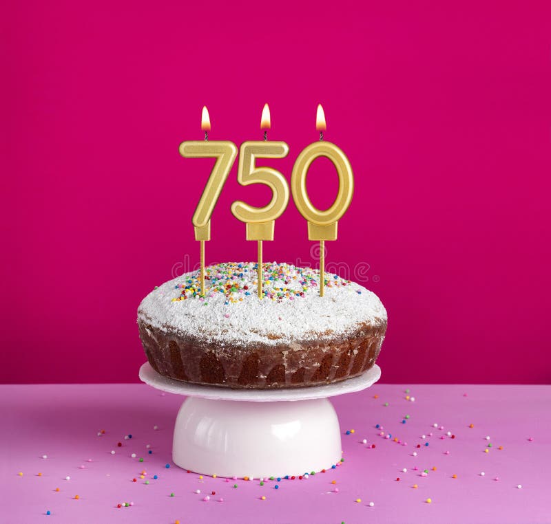 Number of Followers or Likes - Candle Number 750 Stock Photo - Image of ...