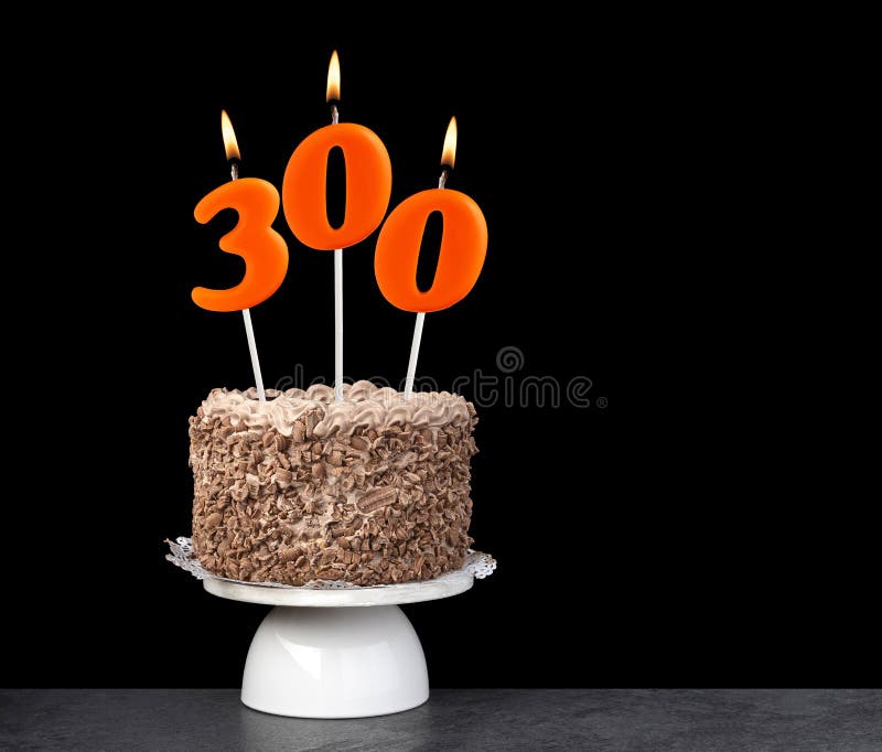 Number of Followers or Likes - Candle Number 300 Stock Image - Image of ...