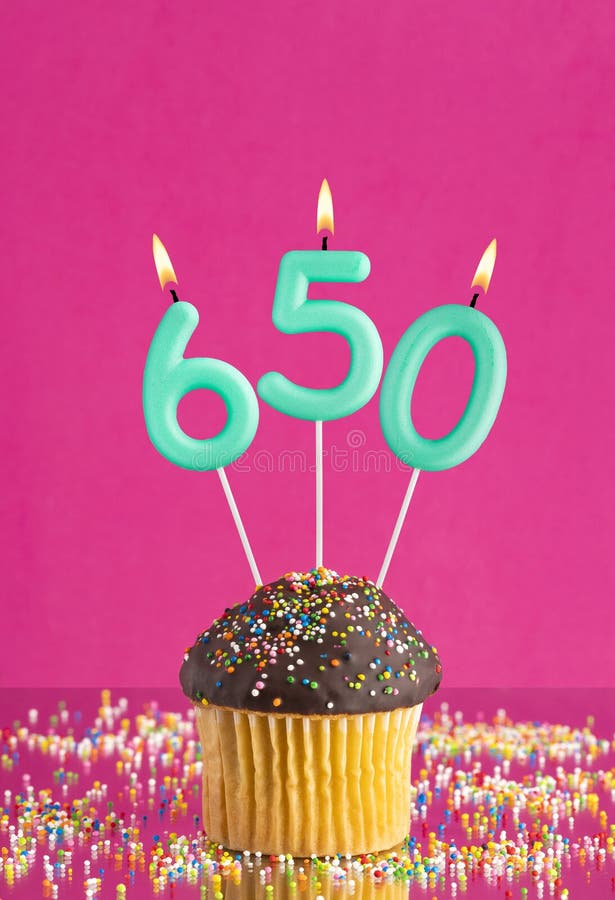 Number of Followers or Likes - Candle Number 650 Stock Image - Image of ...
