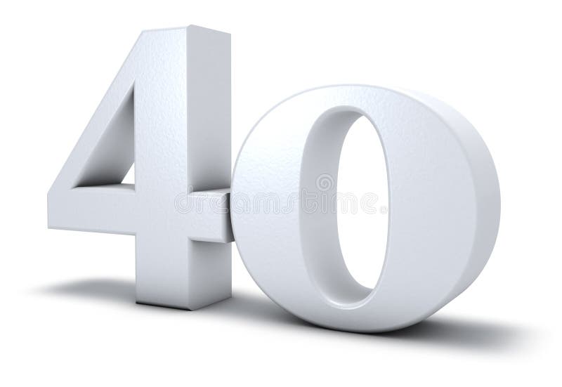 Set of Number Forty One Year 41 Year Celebration Design. Anniversary ...